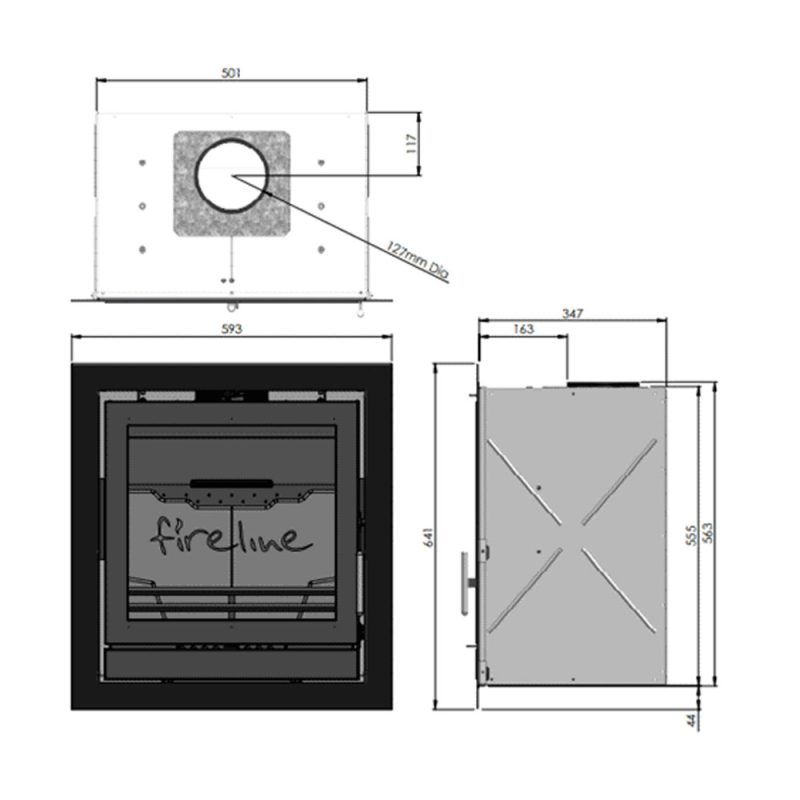 Fireline Inset Multi-Fuel Stoves - Stonewoods