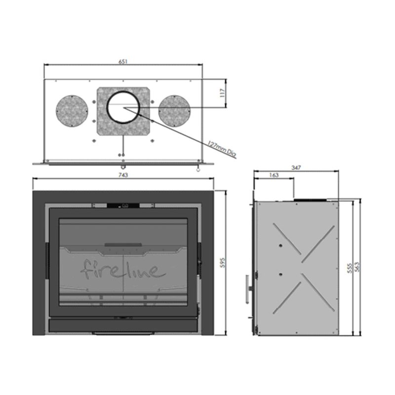 Fireline Inset Multi-Fuel Stoves - Stonewoods