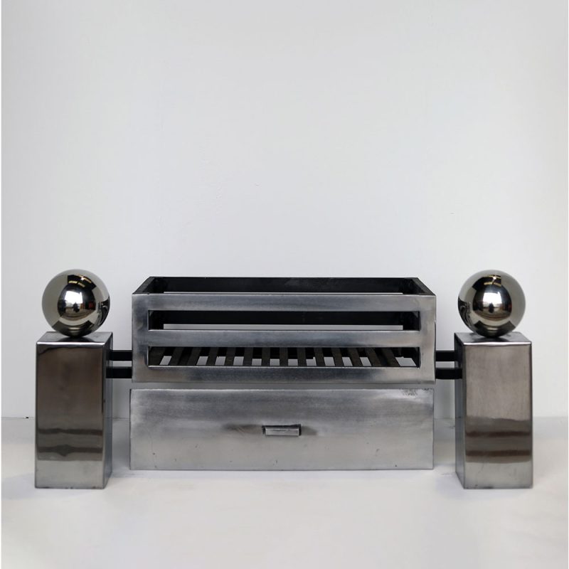 The Modern Steel Fire Basket - Stonewoods