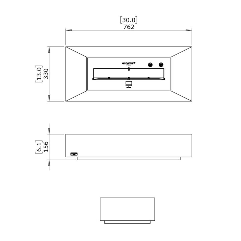 EcoSmart Grate 30 - Stonewoods