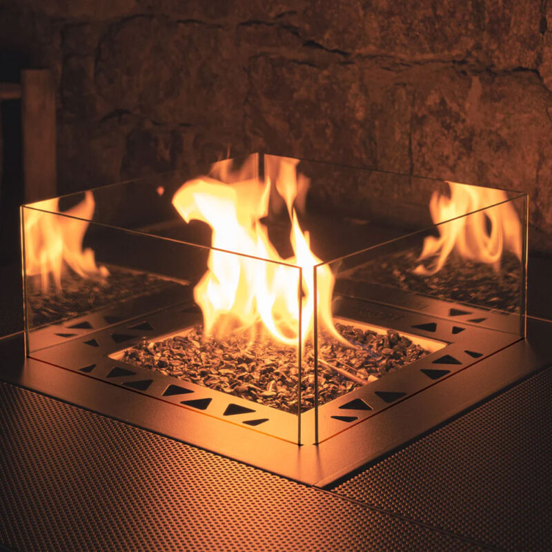 Planika Square Table Outdoor Fire Pit - Stonewoods