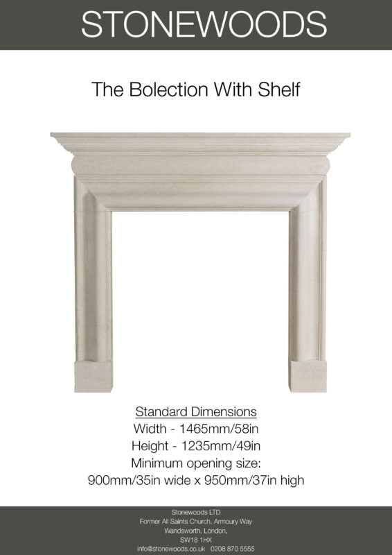 The Bolection With Shelf Mantel - Stonewoods