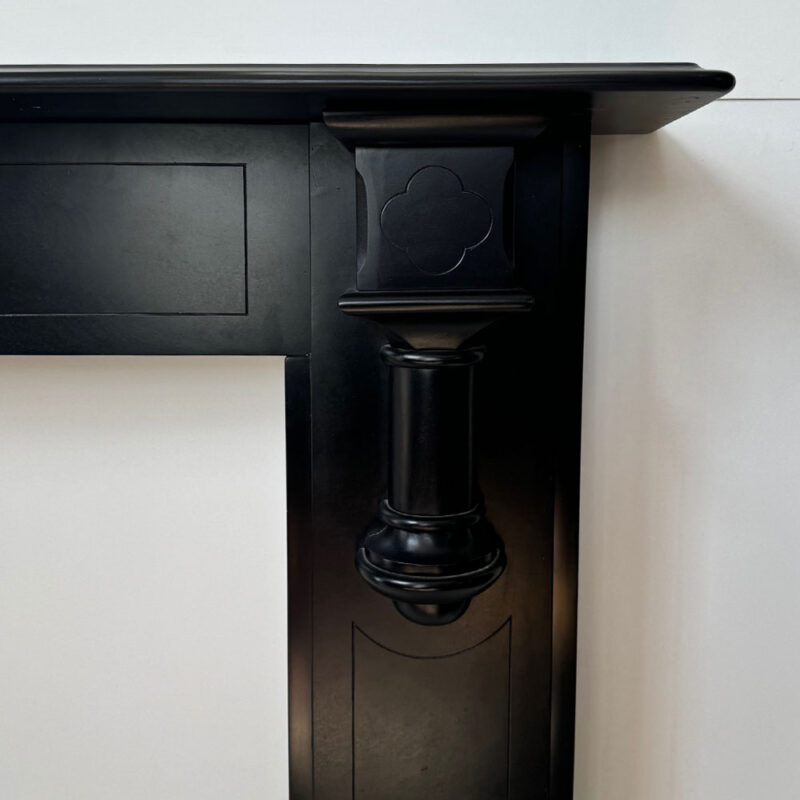 Edwardian Corbel Mantel in Welsh Black Slate - Stonewoods