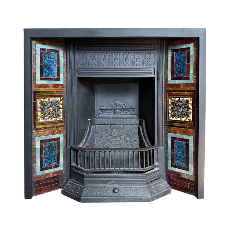 Original Cast Iron Insert with Original Tiled Panels - Stonewoods